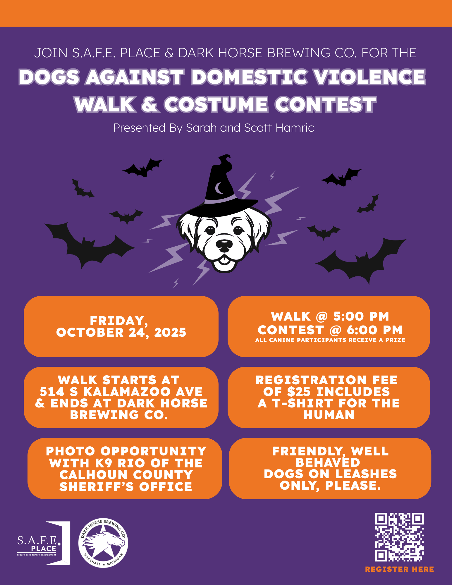 Dogs Against Domestic Violence Walk and Costume Contest – S.A.F.E. Place